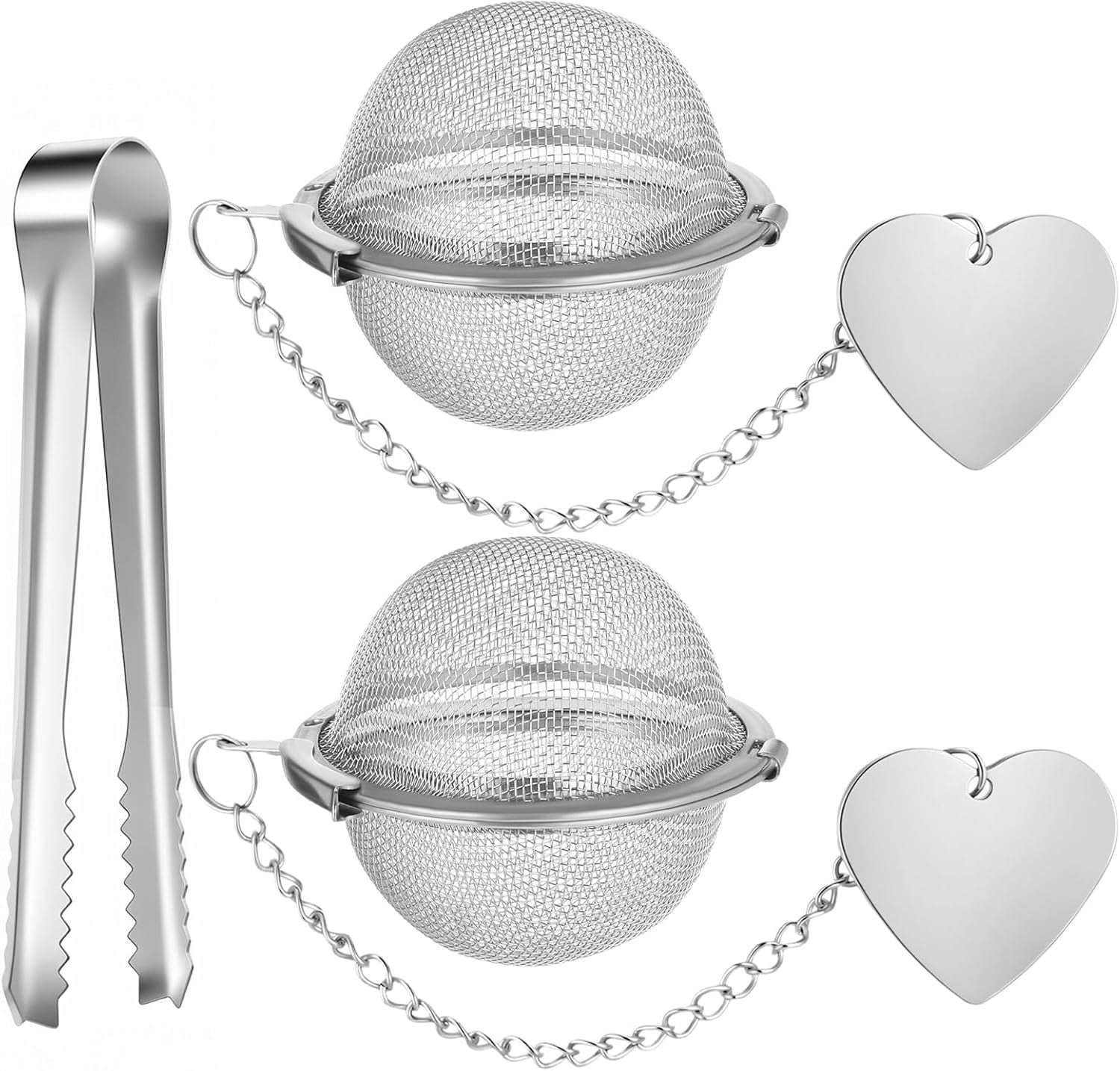 2 Pcs Tea Infuser for Loose Leaf Tea, 2" 304 Stainless Steel Tea Ball ...