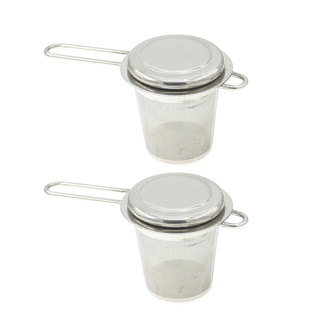 2 Pcs Tea Leak Tea Strainer Stainless Steel Tea Filters Practical Tea ...