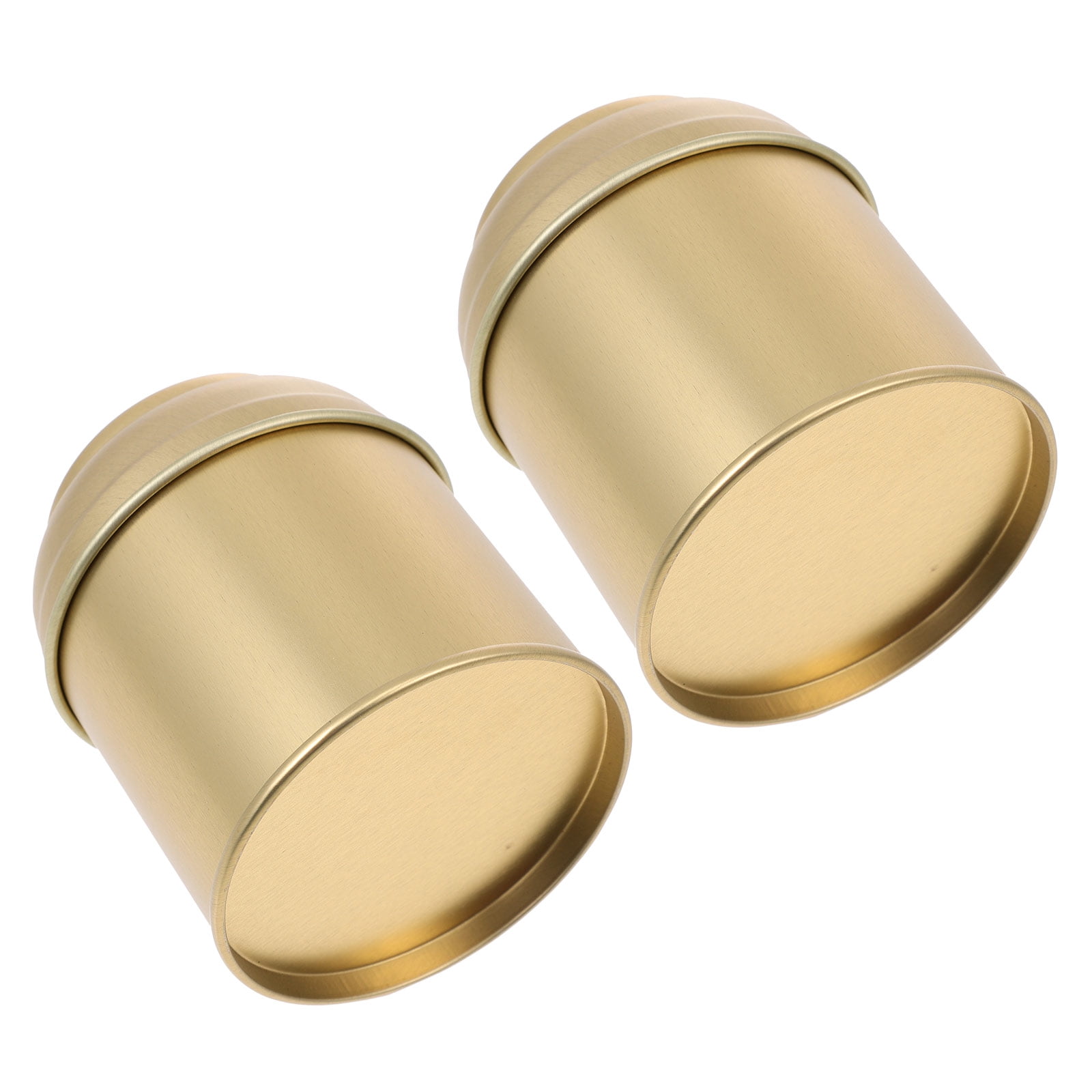 2 Pcs Tea Tin Can Container with Lid Ceramic Storage Jars Tinplate ...