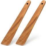 Pure Silk Ethnic Wear 12 Inch Acacia Wood Spatula Set - 2 Piece ...