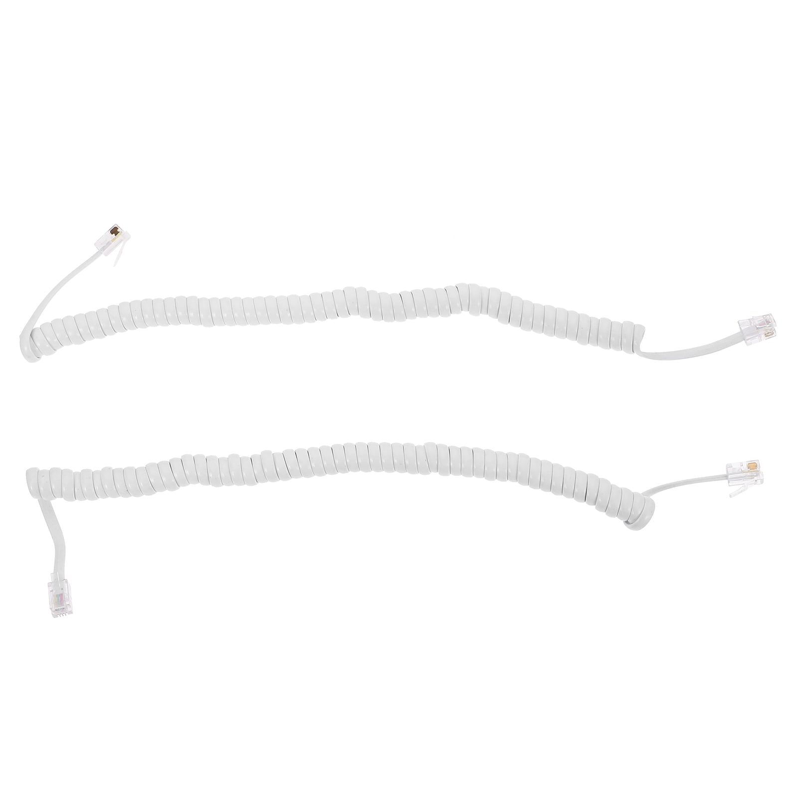 2 Pcs Charger Telephone Cord Landline Spring Spiral - Walmart.com