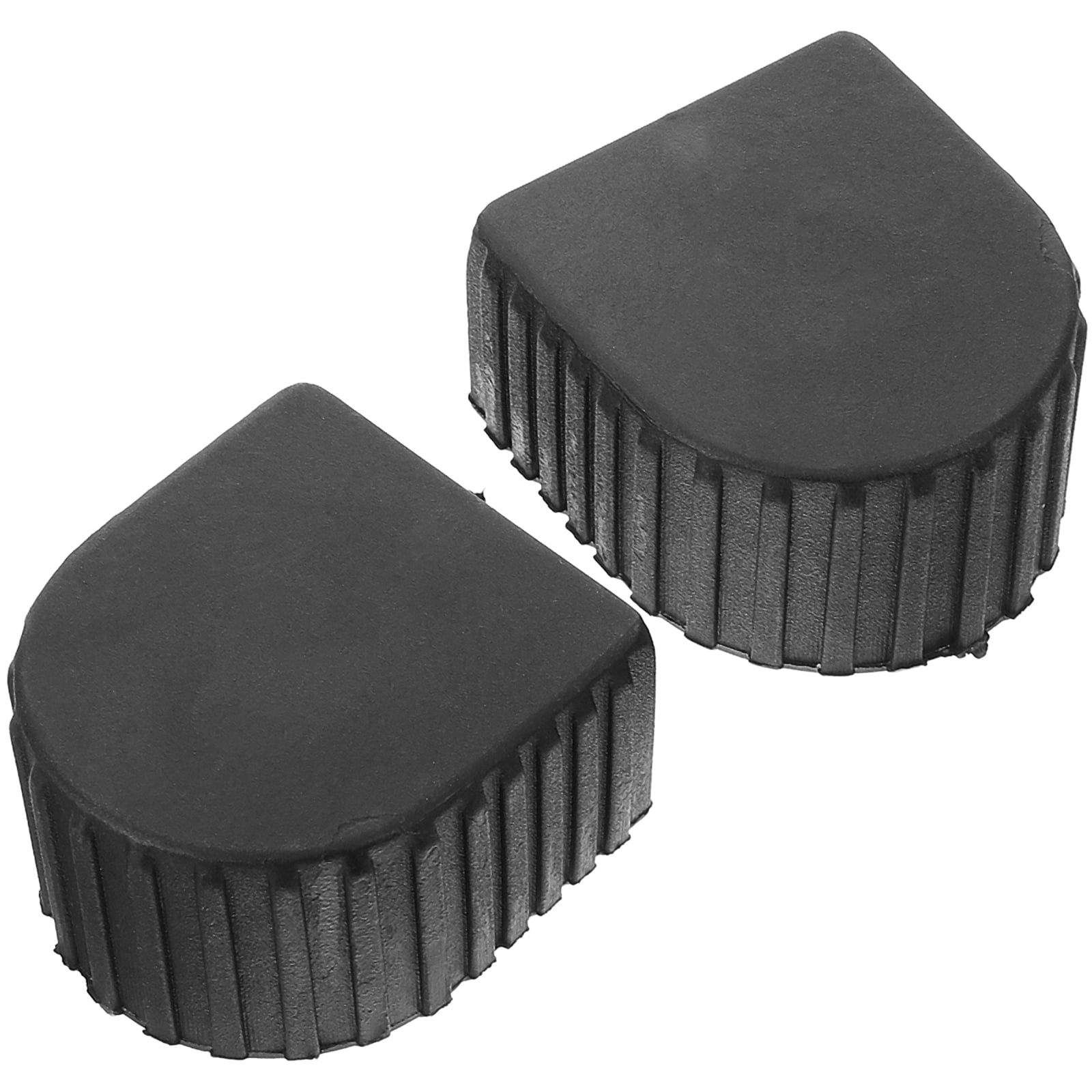 HAKIDZEL End Caps For Telescopic Ladders Black 2Pcs 1.97X1.69X1.14In ...