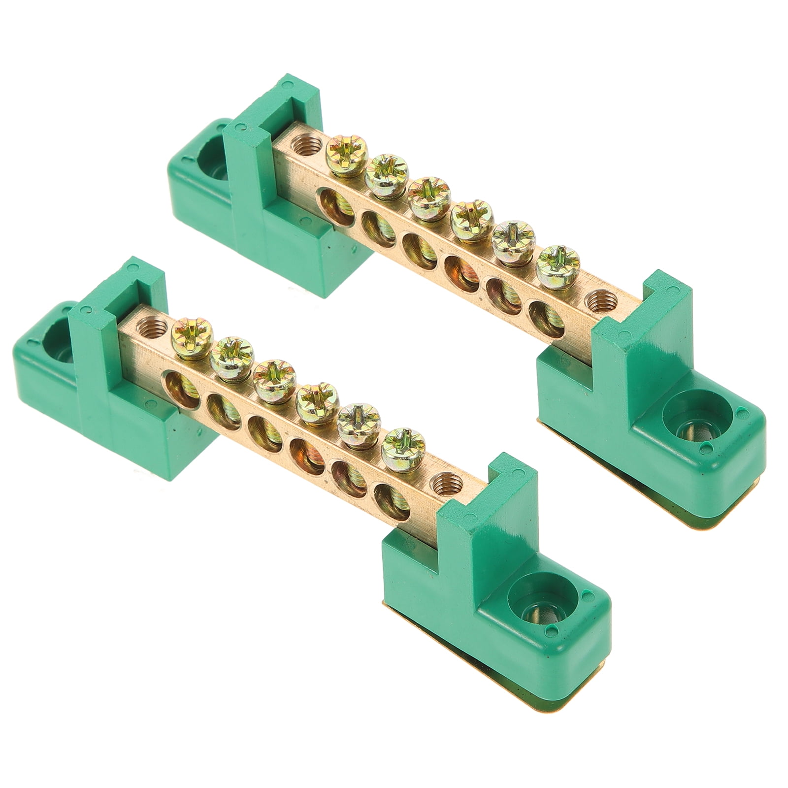 2 Pcs Terminal Block Grounding Rod Ground Bus Bar Electrical Grounding ...