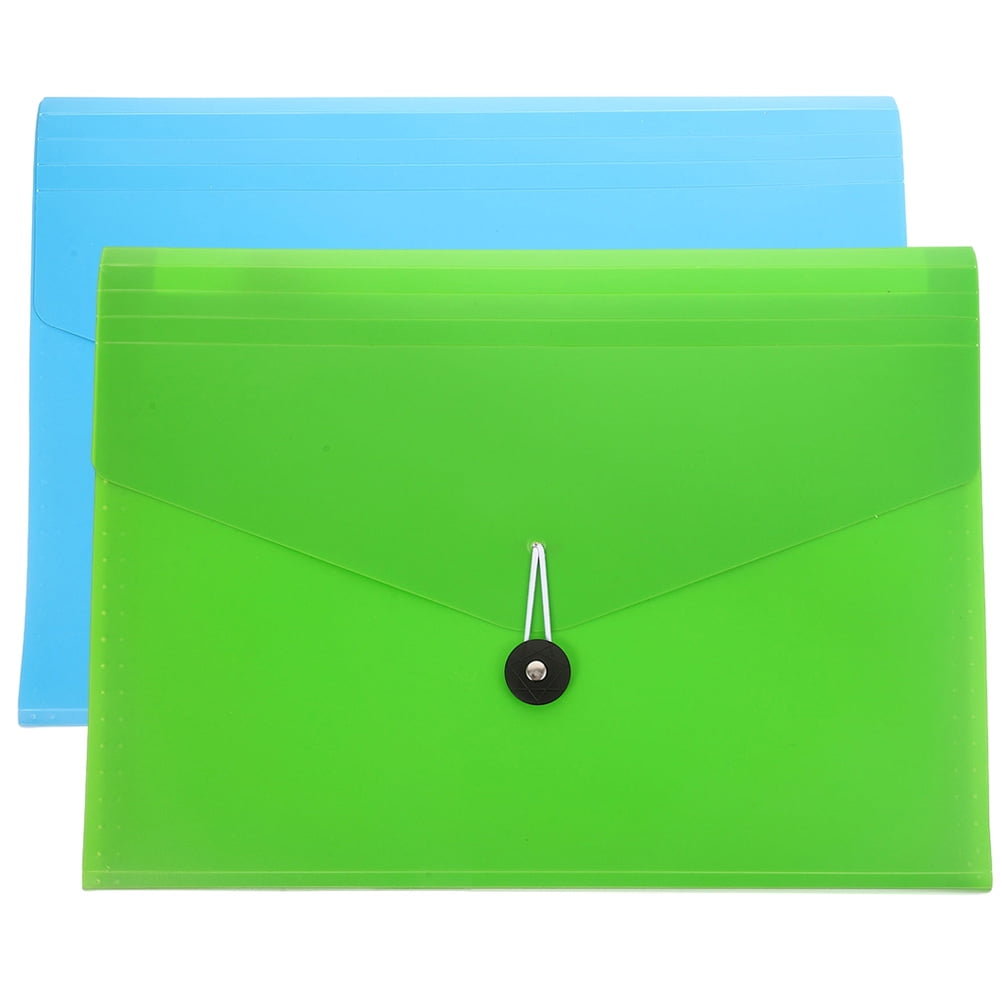 2 Pcs Test Paper Clip File Holder Accordion Organizer Document Bag ...