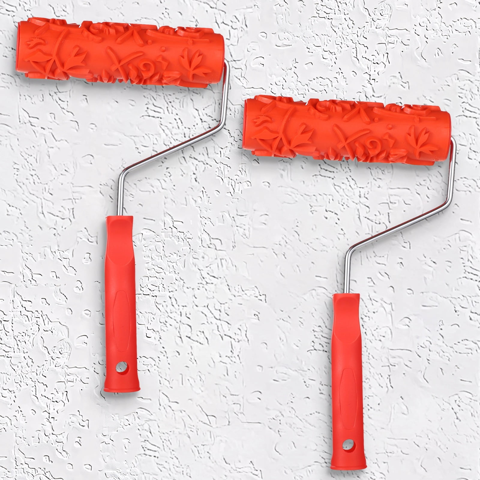 2 Pcs Textured Paint Roller for Wall, Texture Roller Tool for Drywall ...