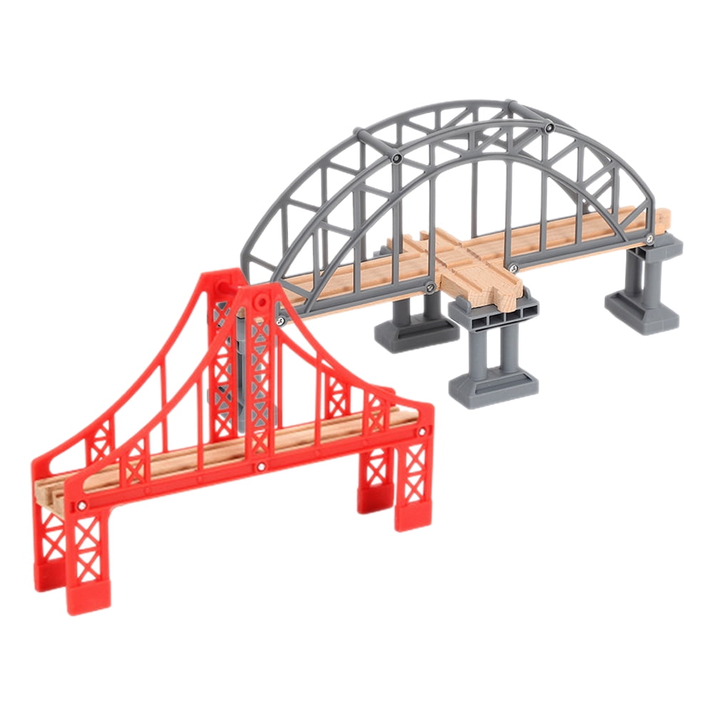 2 Pcs The Train Toys Bridge Model for Trains Little Track Bridges ...