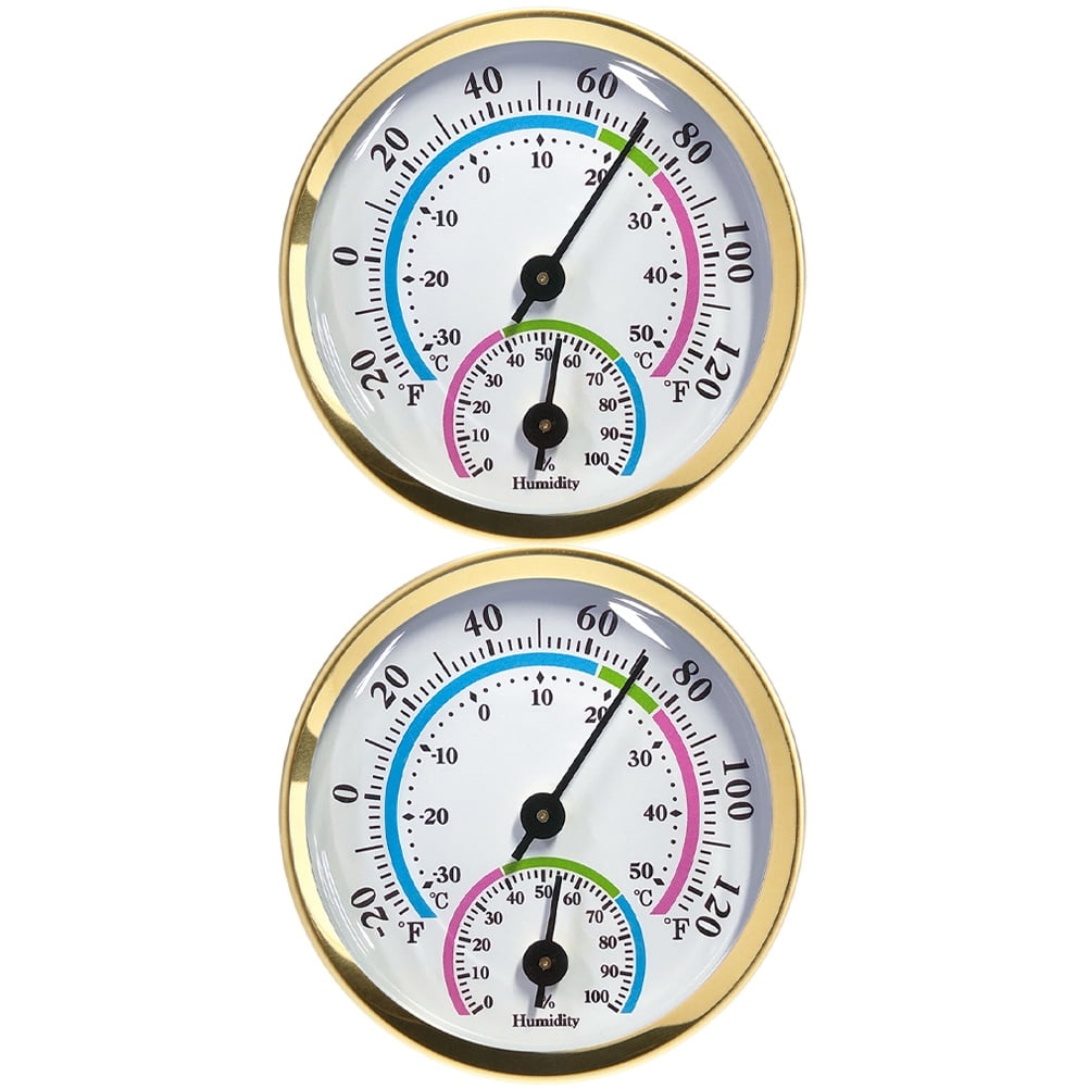 2 Pcs Thermometer Hygrometer Large Numbers Digital Wall-mounted ...