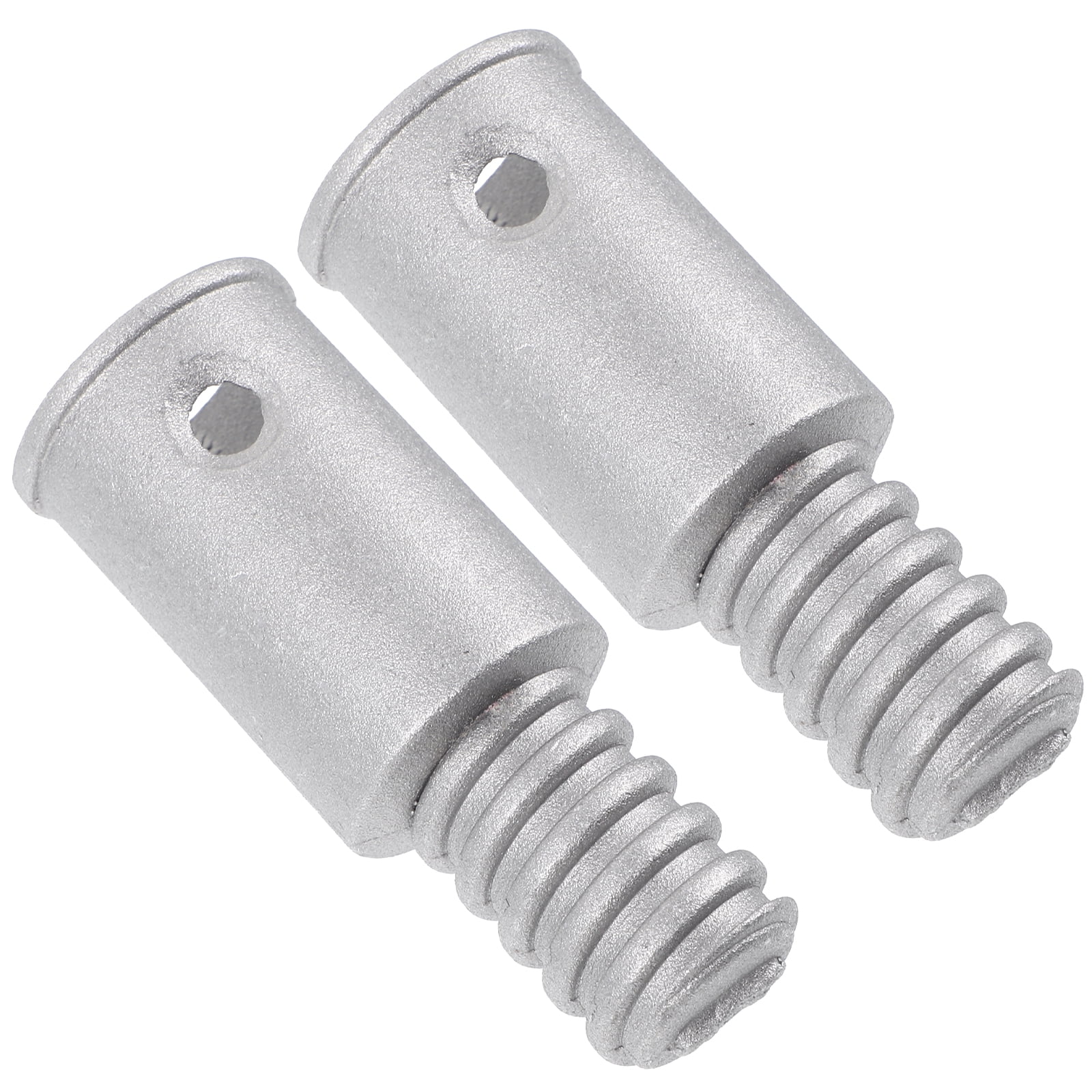 2 Pcs Threaded Tip Replacement Broom Pole Adapter Push Handle - Walmart.com
