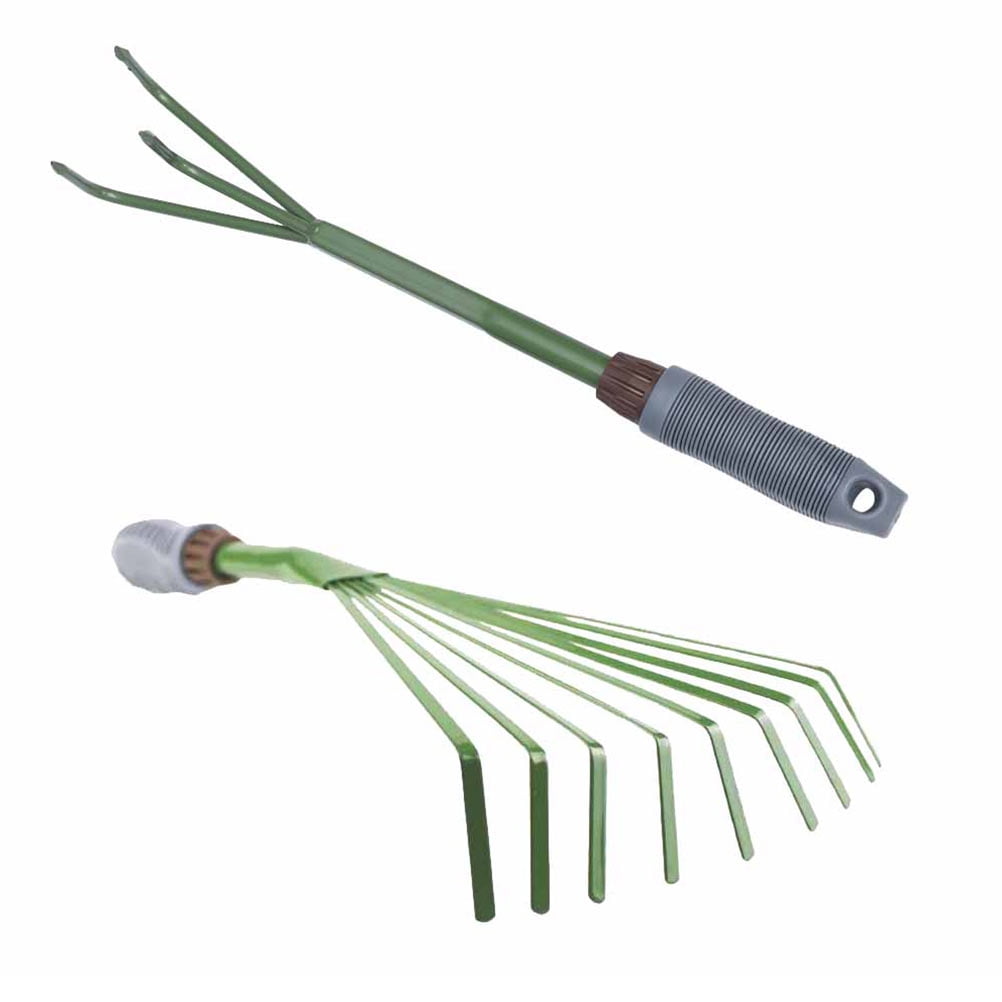 2 Pcs Three Claw Rake Garden Rakes Tool Garden Hand Tools Garden ...