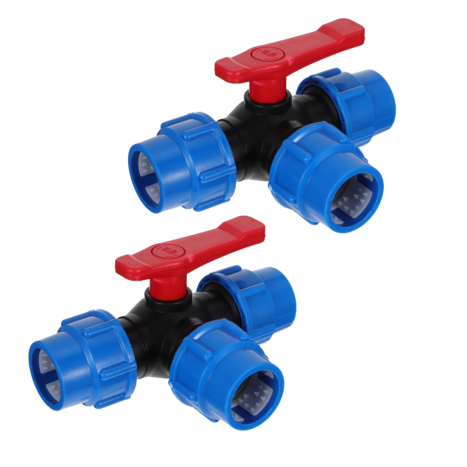 2 Pcs Three Way Ball Valve Hose Rack Retractable - Walmart.com