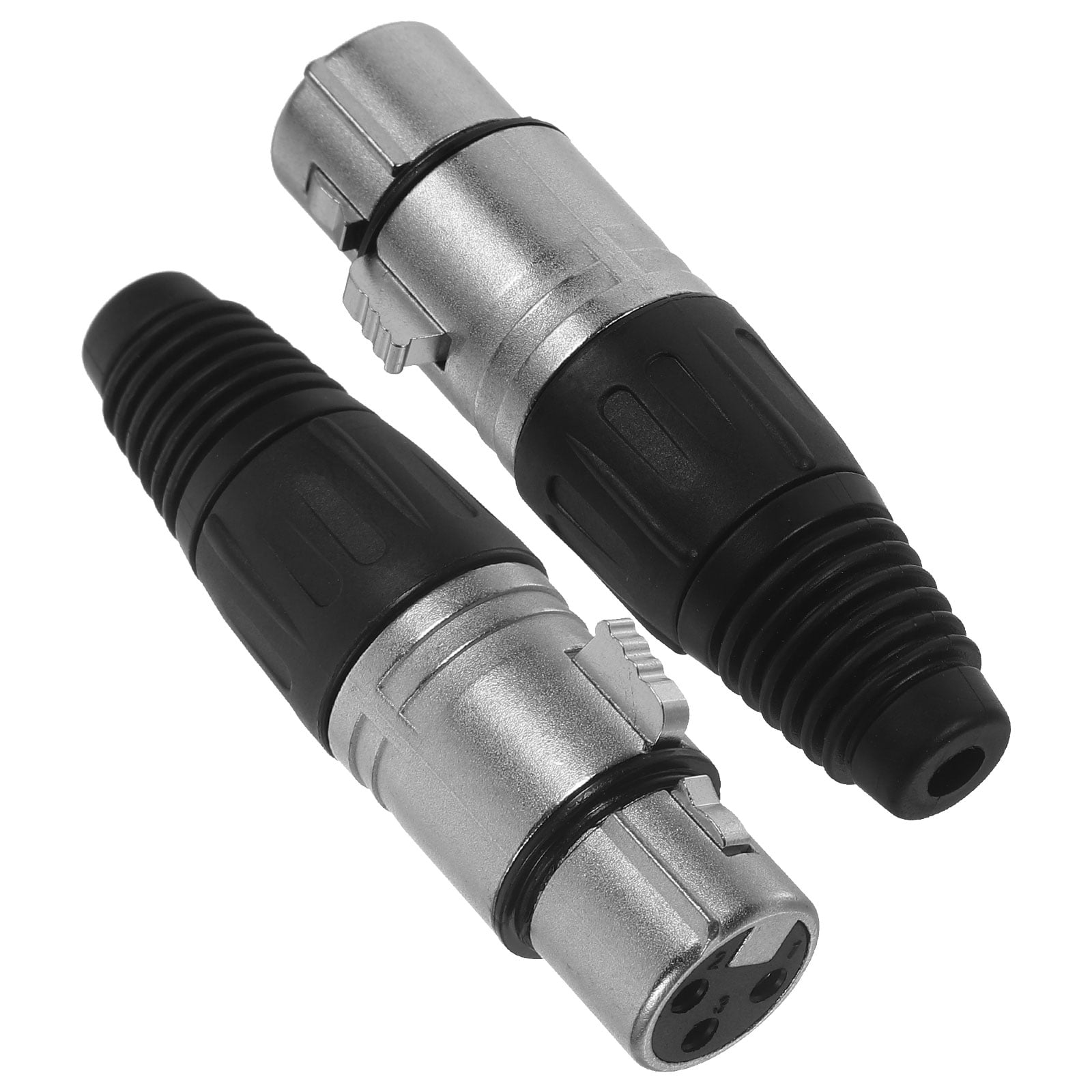 2 Pcs Three-pin Xlr Plug 3 Pin XLR Connector 3-pin Connector Mic ...