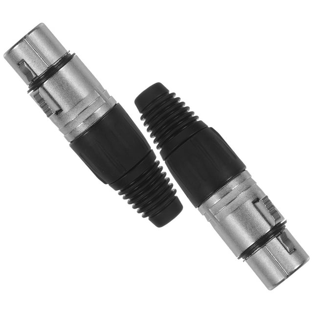 2 Pcs Three-pin Xlr Plug Mic Cable Connector for Audio Socket Mics ...