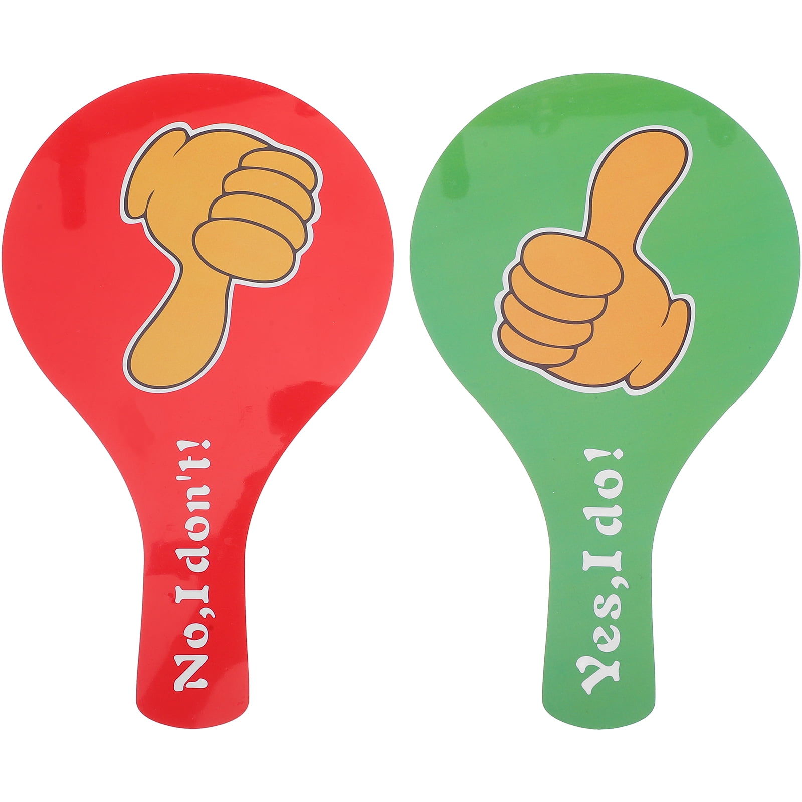 2 Pcs Thumbs Up Thumb Down Paddles Classroom Voting Paddles For ...