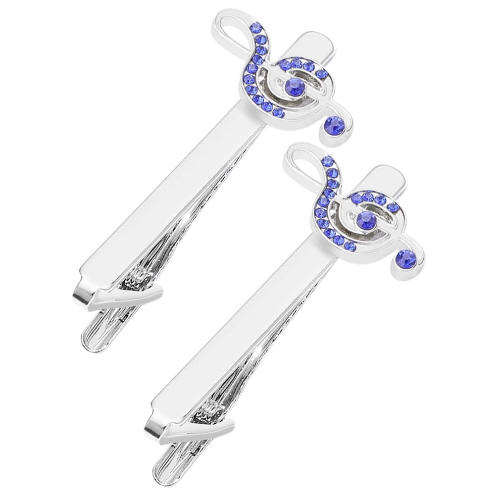 2 Pcs Tie Clips The Gift Tie Bars for Men Gentlemen's Accessories Man ...