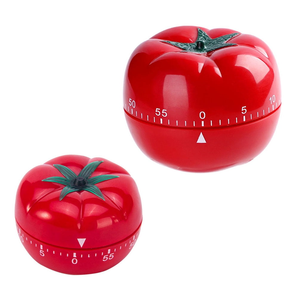 2 Pcs Timer Clock Tomato Mechanical Countdown Kitchen Home Decor ...