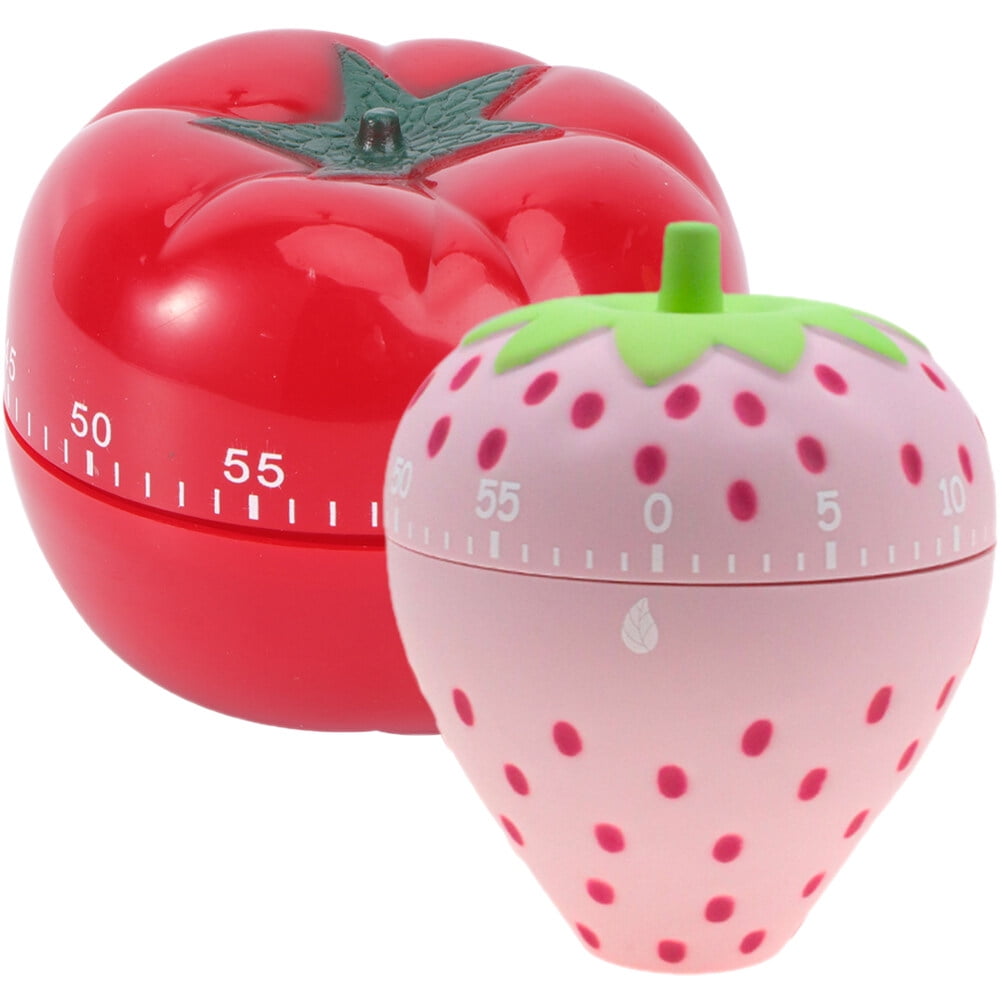 2 Pcs Timer Study Kids Alarm Clock Egg Cooking Tomato Student Abs ...