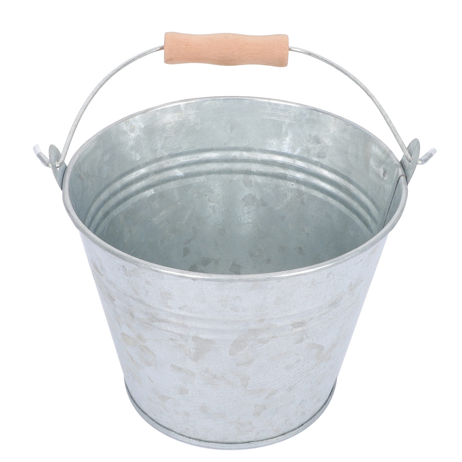 2 Pcs Tin Bucket Wooden Handle Bucket Custom Succulent Planter Mini ...