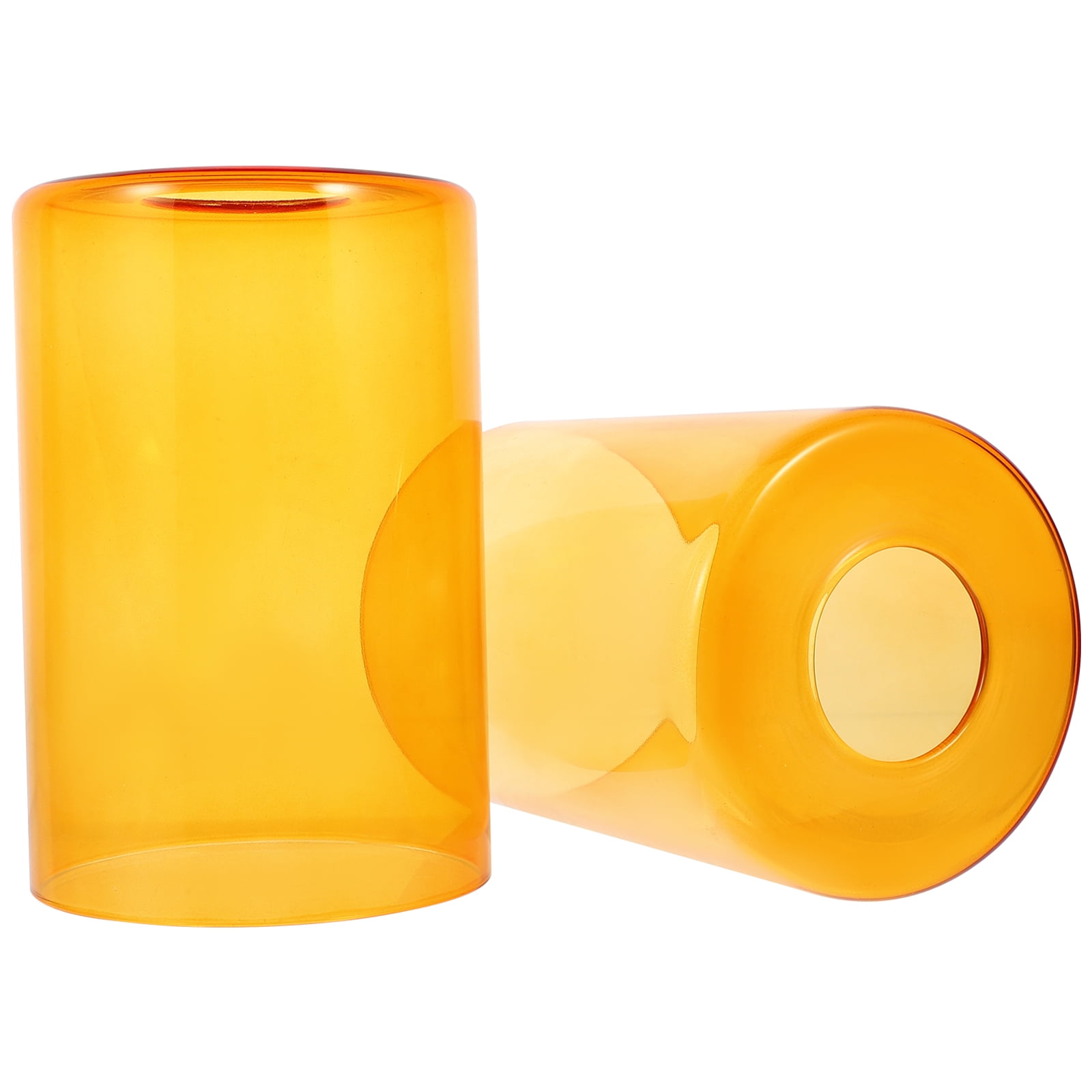 2 Pcs Tinted Glass Shade Clear Lights Covers for Fixtures Modern ...