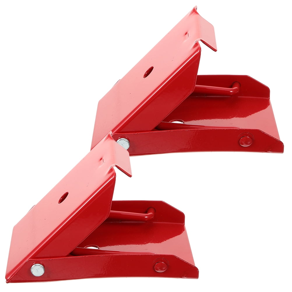 2 Pcs Tire Bolster Rv Wheel Chock Motorcycle Wheel Chocks Tires Red ...