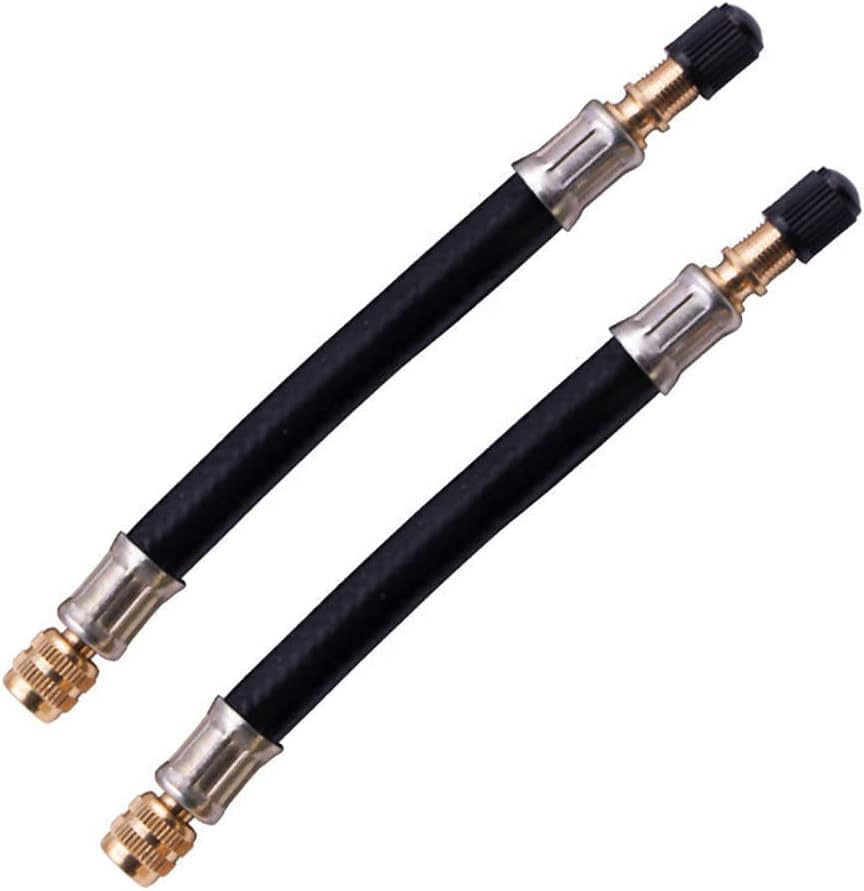 2 Pcs Tire Valve Extension Pipe, Sovob Flexible Rubber Extension Hose ...