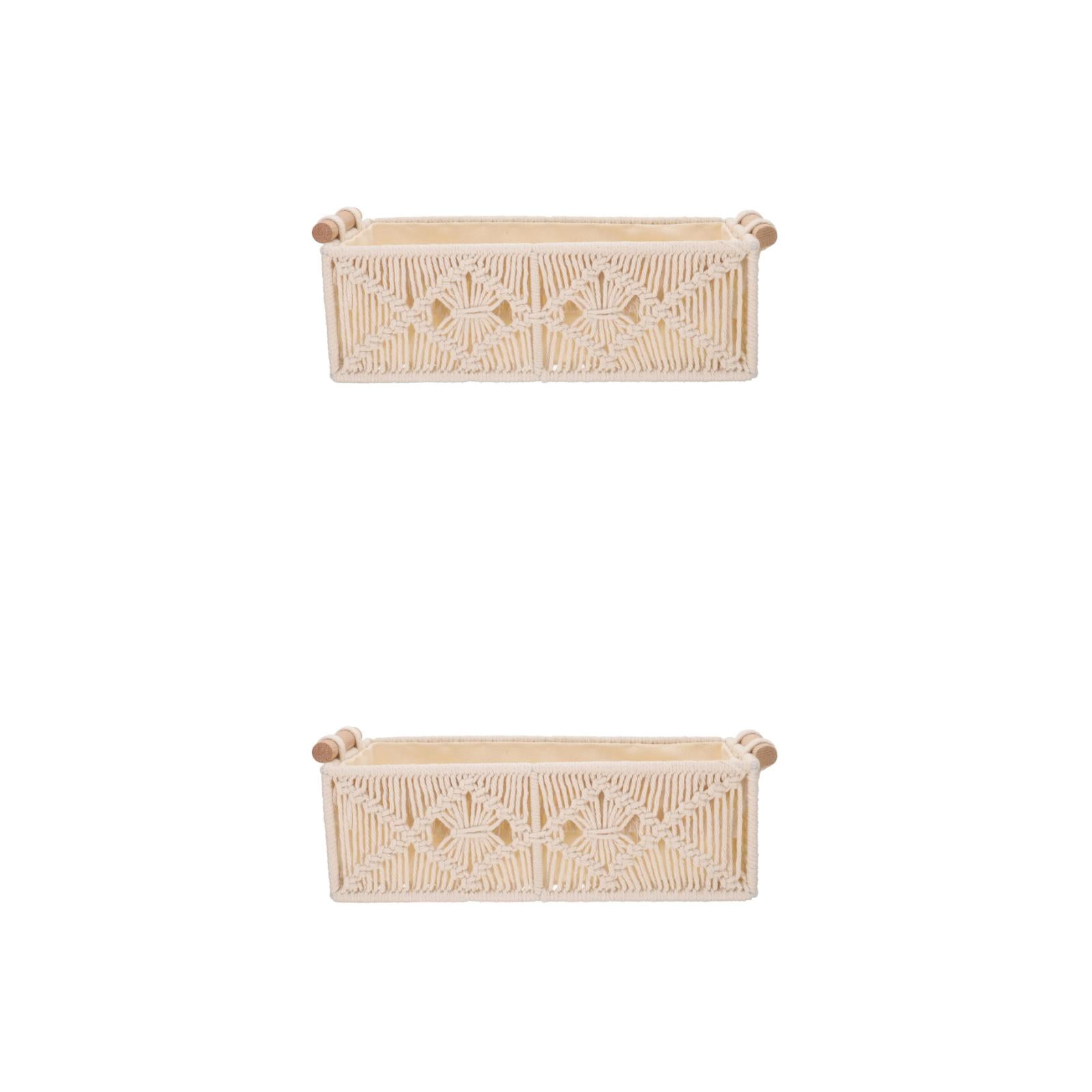 2 Pcs Tissue Box Cube Storage Bin Bins Lamp Shade Holder Bohemian Decor ...