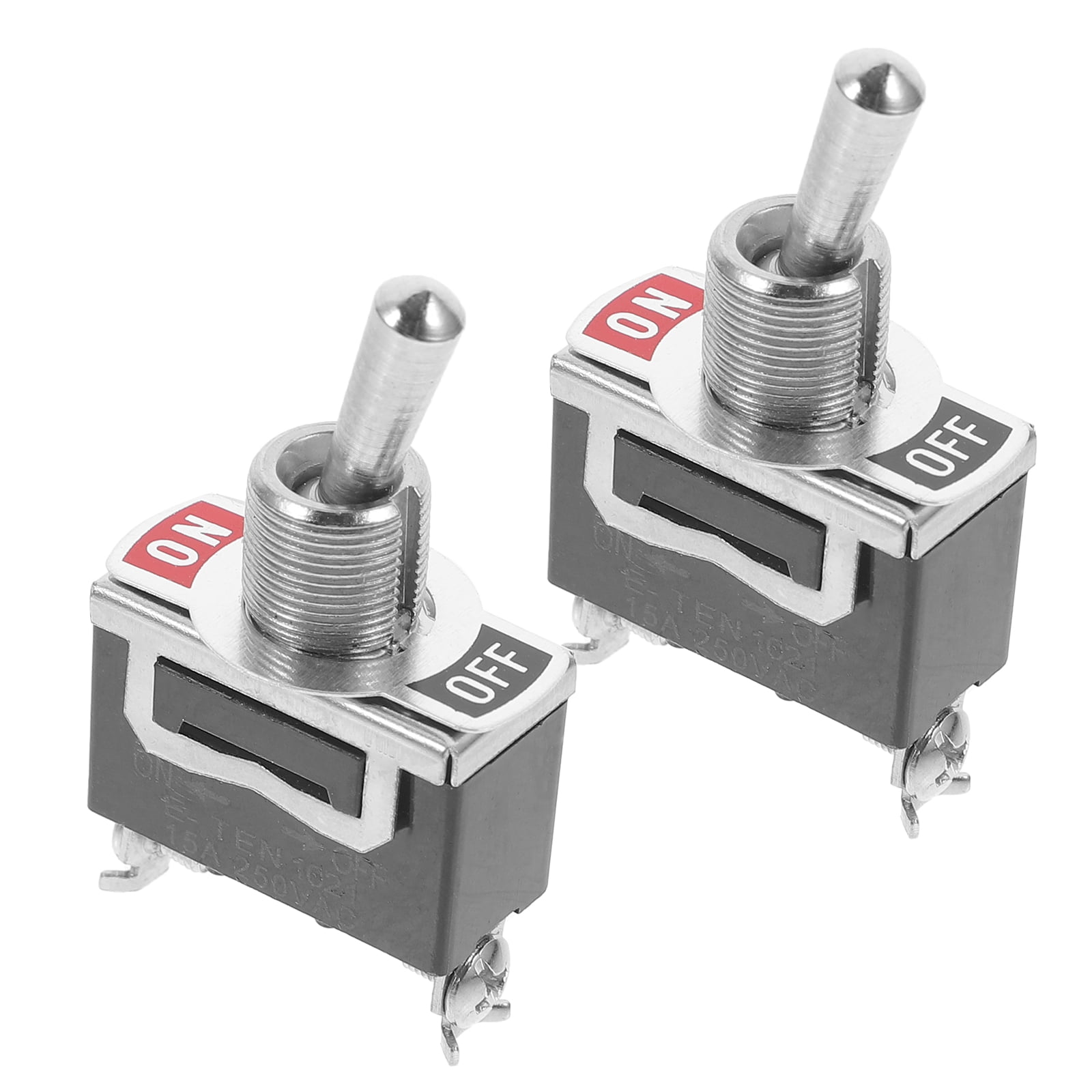 2 Pcs Toggle Switch Easy Marine Rocker Arm Simple Interruptor Para ...