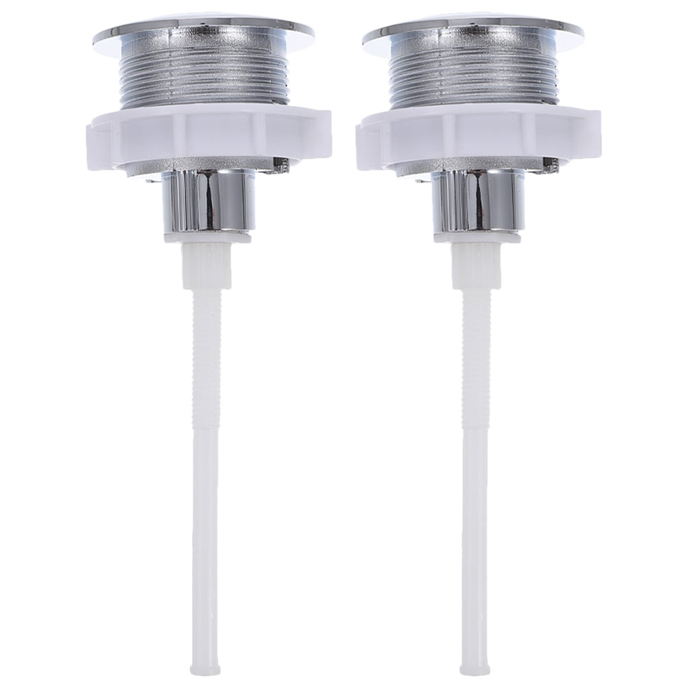2 Pcs Toilet Handle Replacement Single Flushing Button Tank Push ...