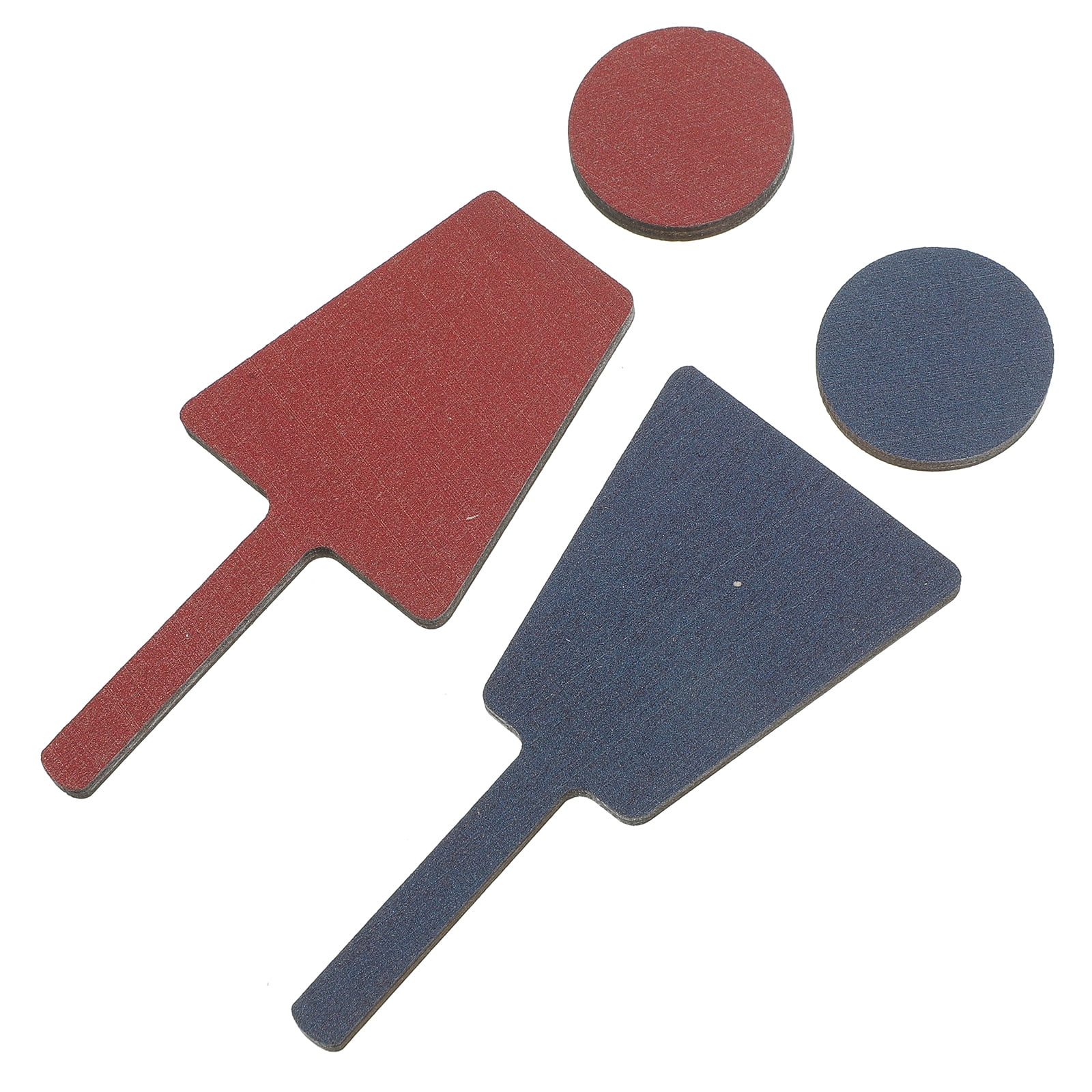 2 Pcs Toilet Sign Emblems Female Restroom Wood Door Cut Out Signs Woman ...