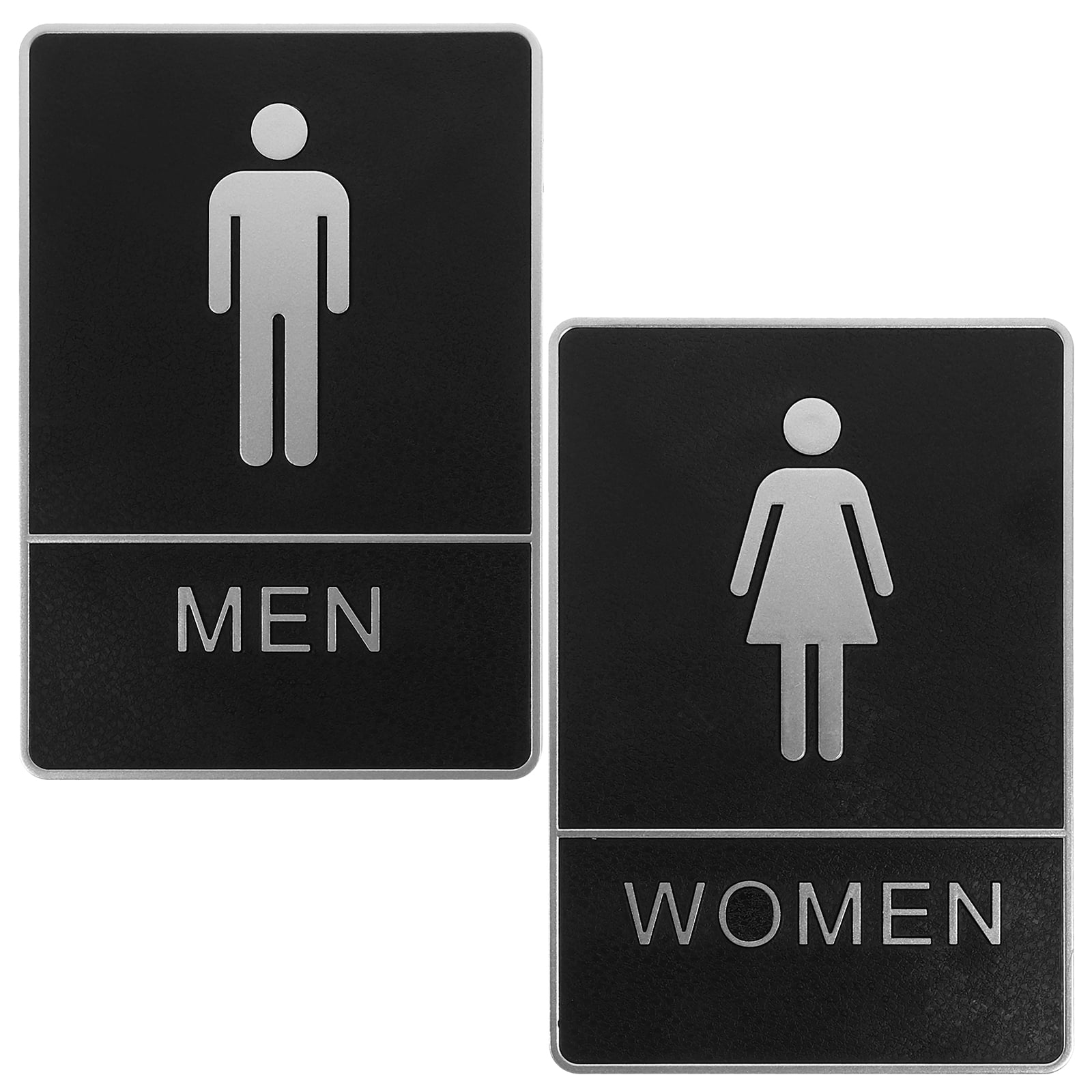 2 Pcs Toilet Sign Signs Washroom Sign Decor Wc Gender Toilet ...
