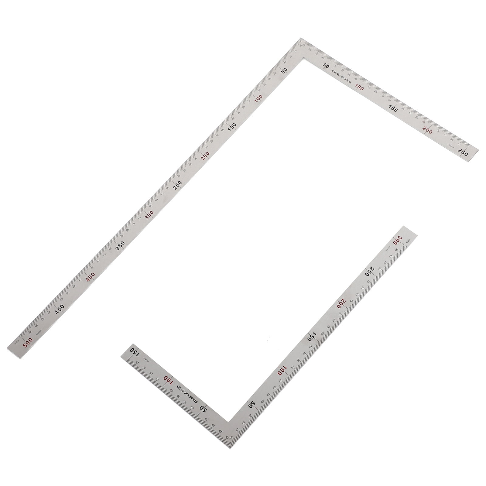 2 Pcs Tool Engineering L-square Ruler L-square Ruler for Engineering ...