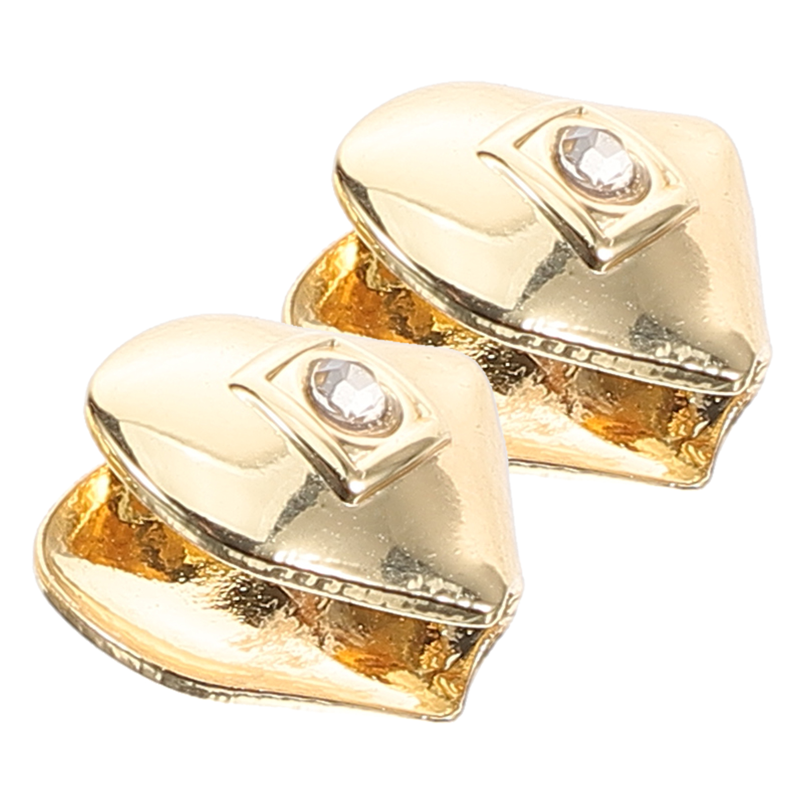 2 Pcs Tooth Grill Teeth Jewelry Gold Braces Dentures False for Rappers ...