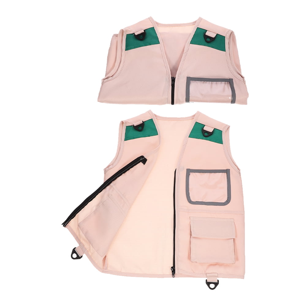 2 Pcs Tops Dress up Kids Camping Explorer Vest Outdoor Adventure Vest ...