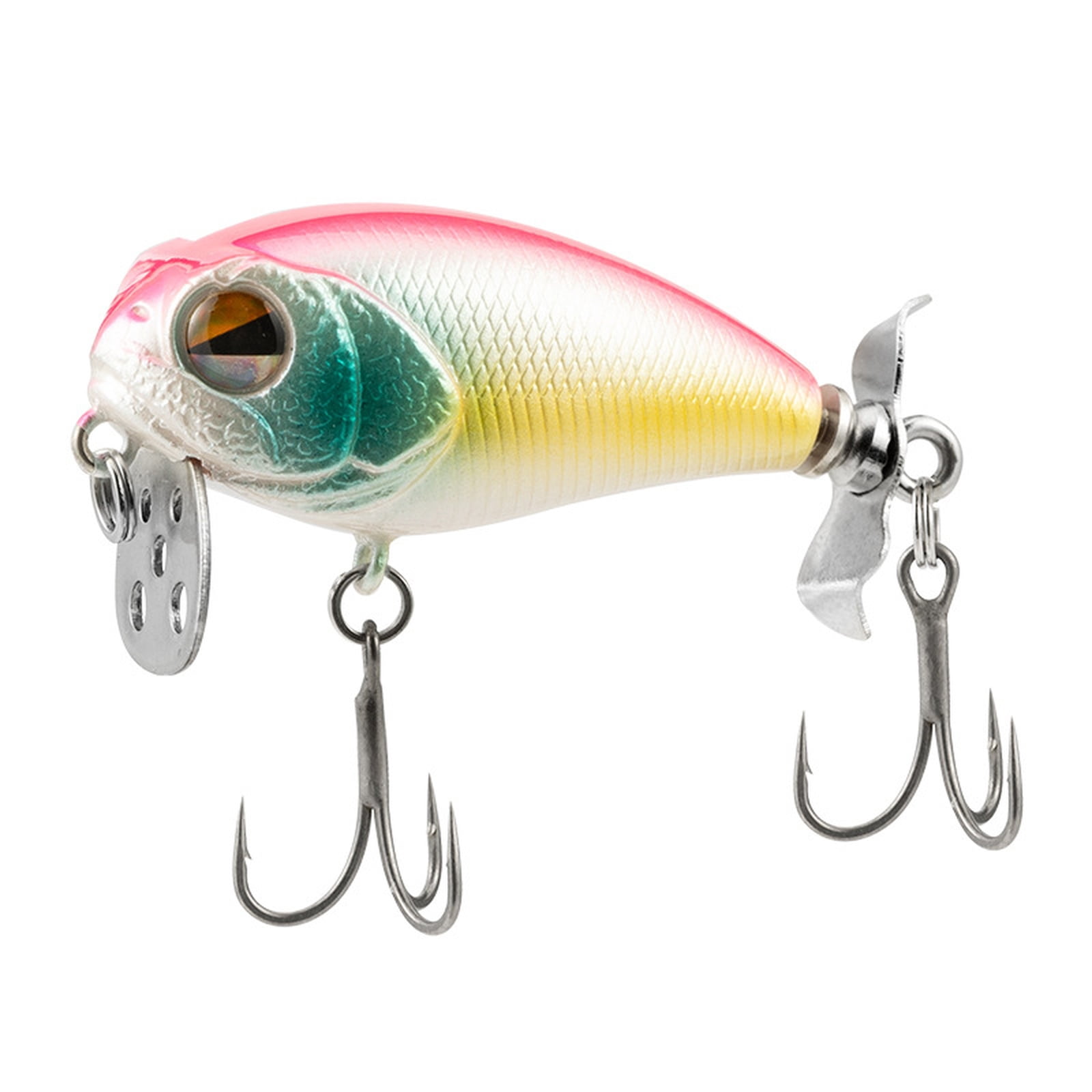 2 Pcs Topwater Tractor Fishing Lures 5.5cm 10g - Floating Vibration ...