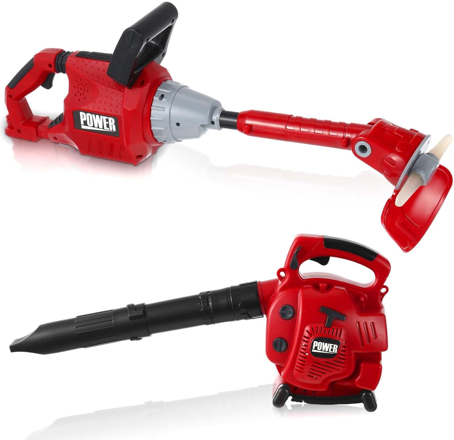 2 Pcs Toy Gardening Tool Set for Kids Toy Leaf Blower Lawn Trimmer ...