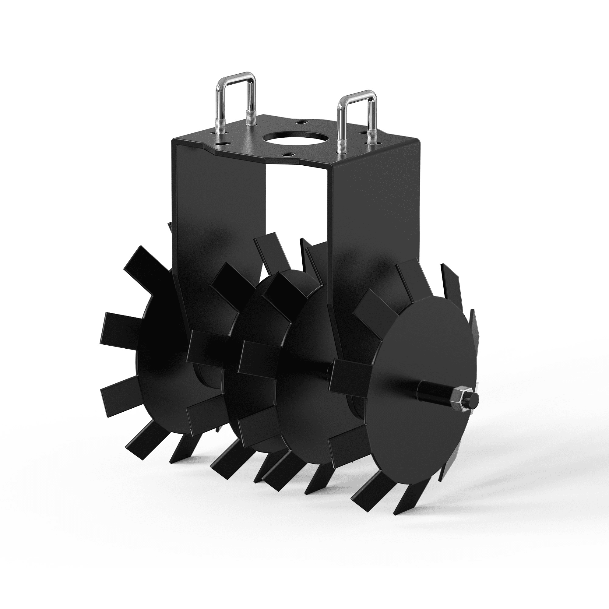 2 Pcs Tractor Disc Plow Harrow with 2x2 Receiver, ATV Disc Harrow Plow ...