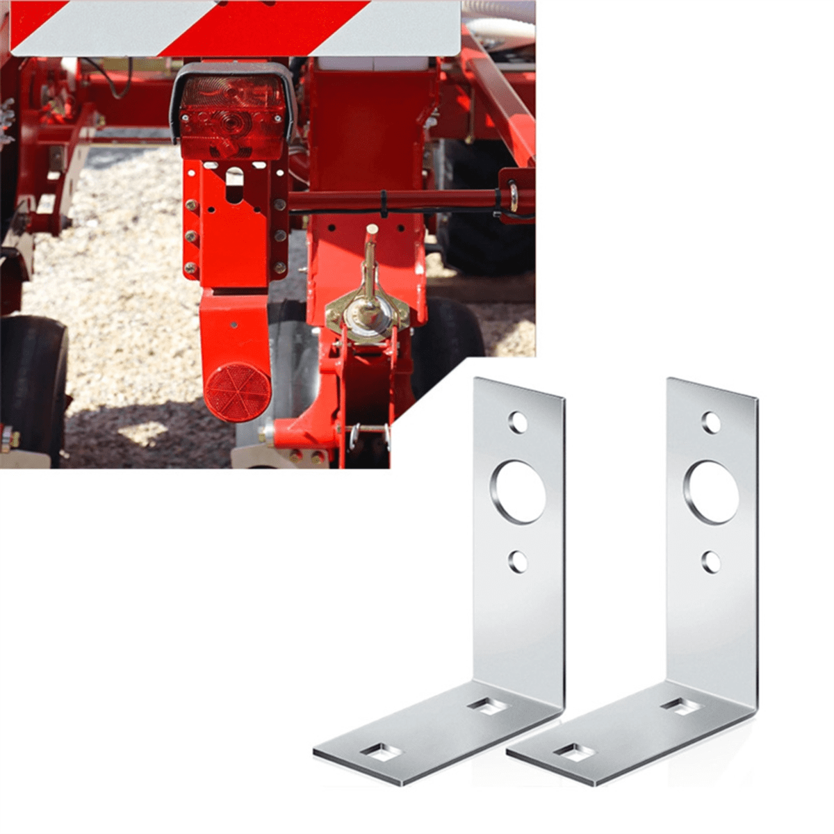 2 Pcs Trailer Light Brackets L Shape Tail Light Mounting Bracket for ...