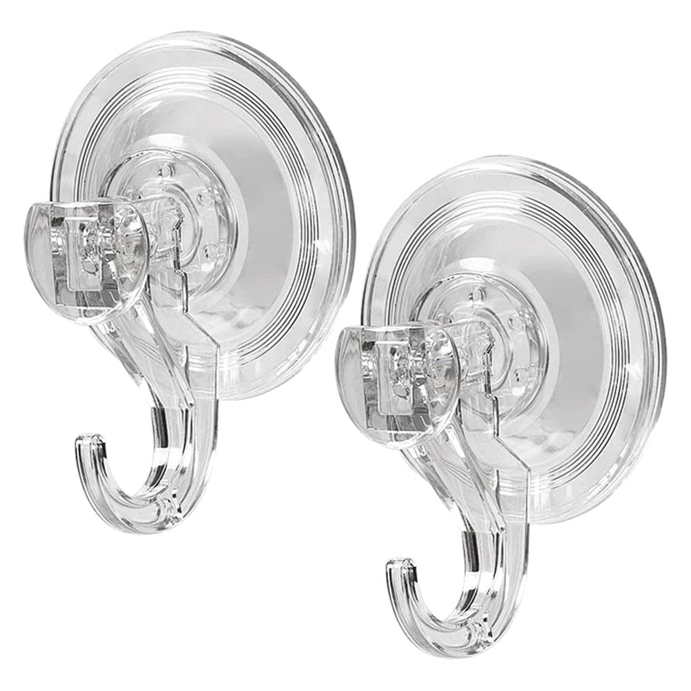 2 Pcs Transparent Reusable Heavy Duty Vacuum Suction Cup Hook - Walmart.com