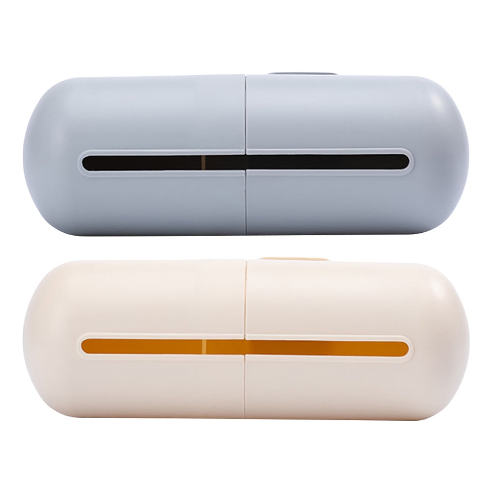 2pcs Wall-mounted Trash Bag Case Container Capsule Shape Trash Bag ...