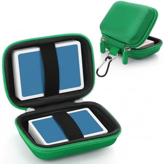 2 Pcs Travel Card Games Case Playing Card Case EVA Hard Protective ...