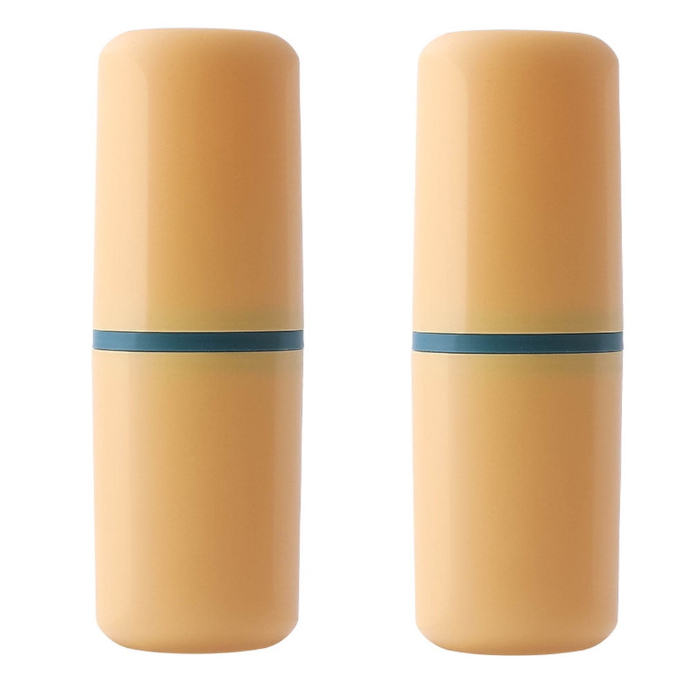 2 Pcs Travel Toothbrush Holder Plastic Toothbrush Travel Case Portable ...