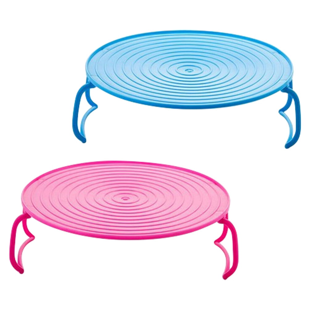 2 Pcs Tray Riser Steam Rack Microwave Oven Accessory Space Saver ...