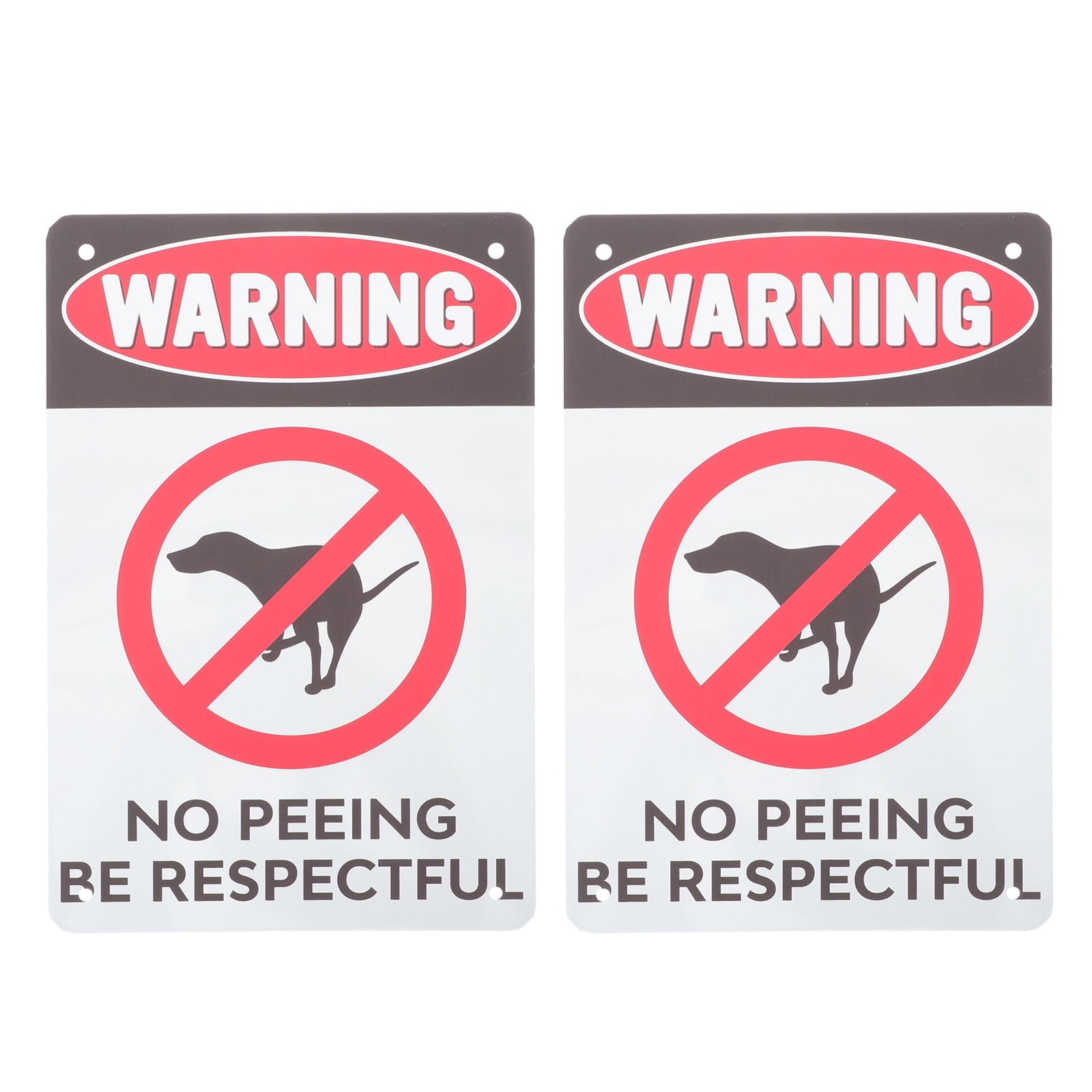 WHAMVOX No Peeing Sign for Garden Decoration Assorted Color Iron ...