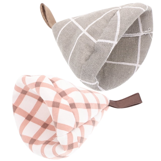 2 Pcs Triangular Lid Knob Cover Kitchen Utensil Holder Pot Handle ...