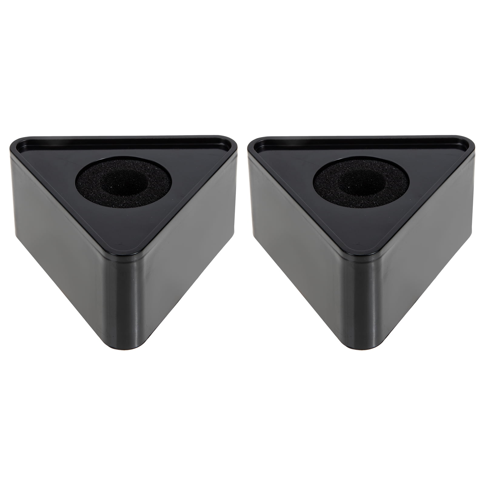 NIAIZEK 2-Pack Small Triangle Microphone Logo Stand ABS Black for ...