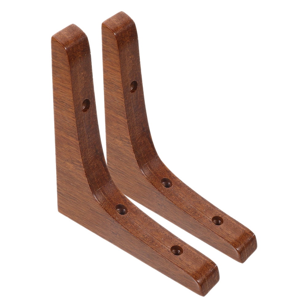 2 Pcs Tripod Support Stand Wood Shelf Brackets Mounting Shelves ...