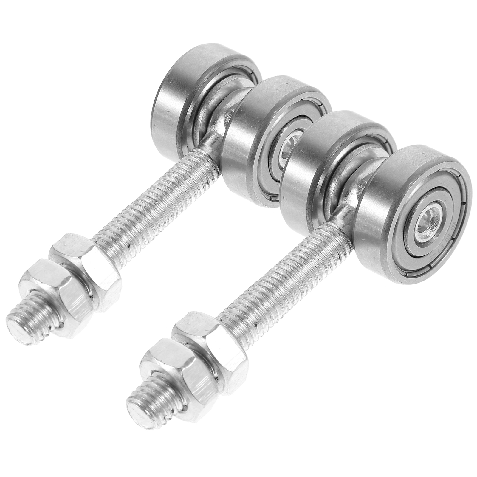 2 Pcs Trolley Assembly Roller Truck Pulley Wheel Wheels Go Kart ...