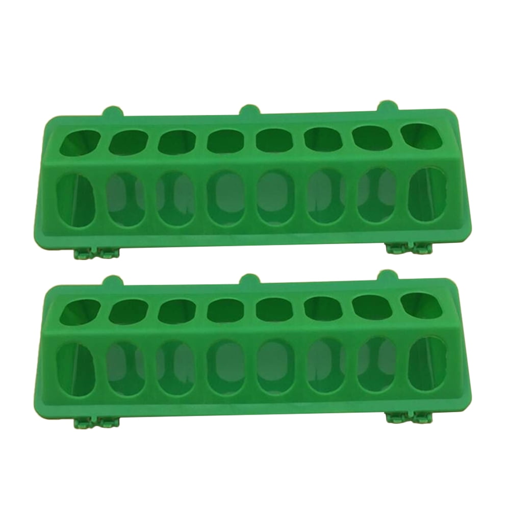 2 Pcs Trough for Chickens Feeder Pigeon Food Box Birds Parrot Field ...