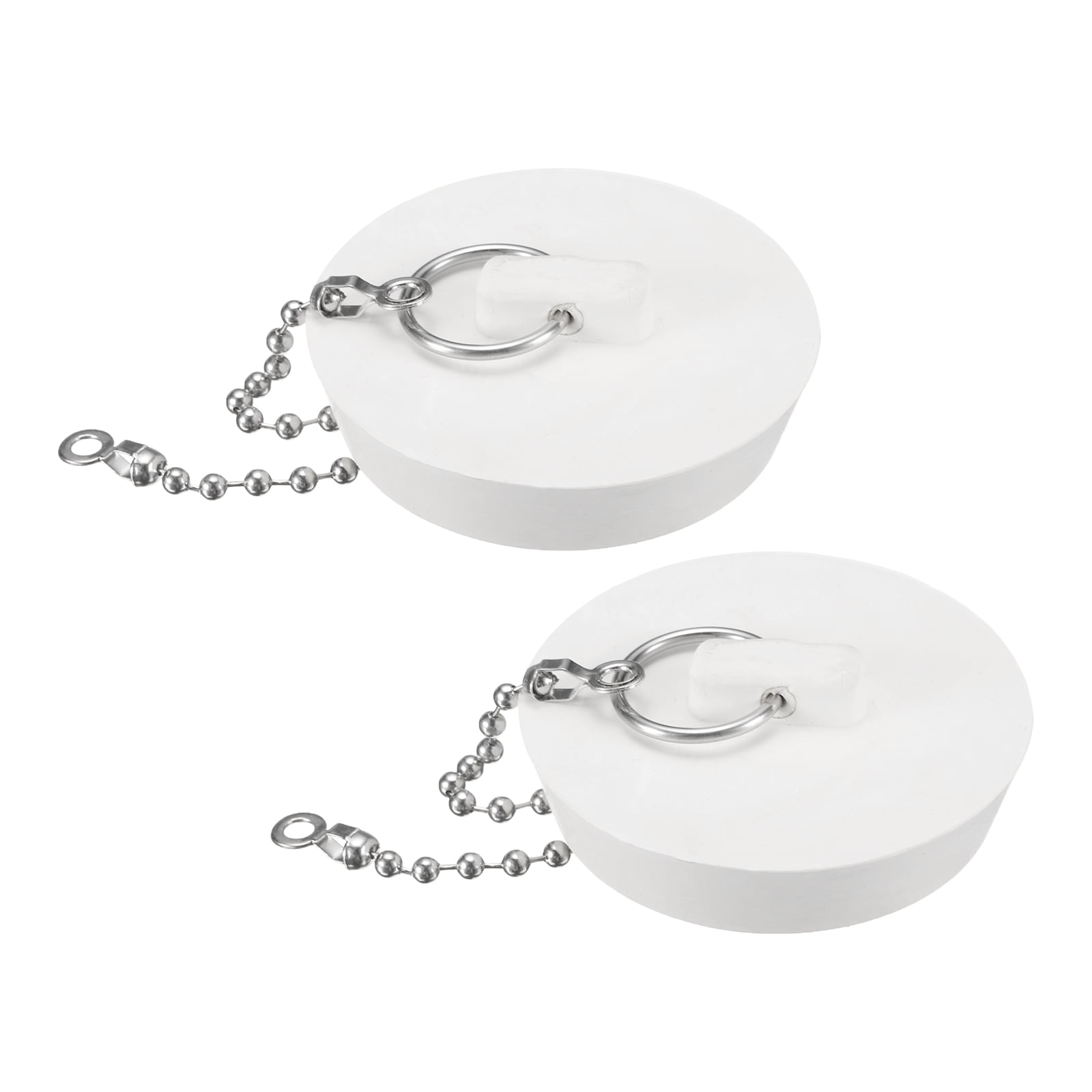 2 Pcs Tub Stoppers, Rubber Bathtub Stoppers Drain Plug 2" and 15 ...