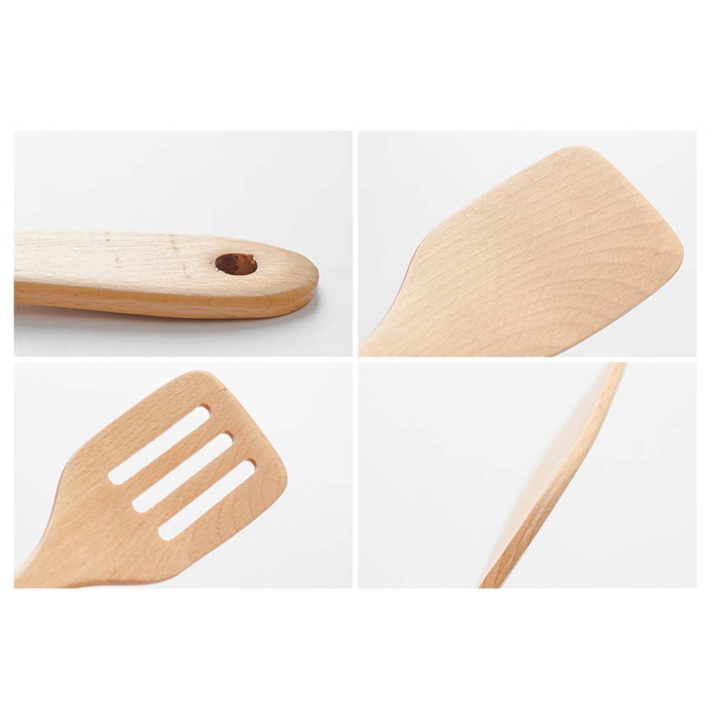 2 Pcs Turner Spatula Pancakes Rounded Wooden Bamboo - Walmart.com