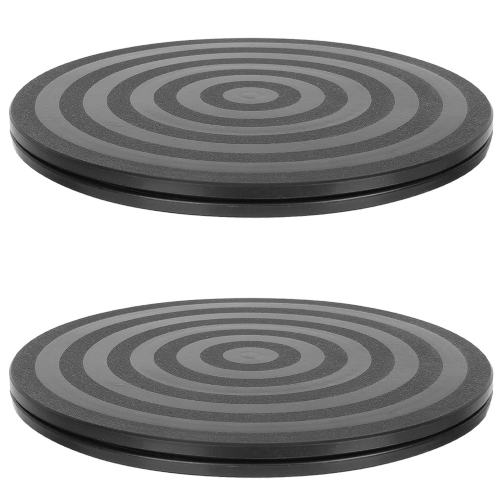 2 Pcs Turntable Rotating Base Plant Stand Turntable Base Clay Sculpting ...